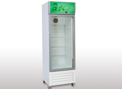 China White Body Commercial Upright Refrigerator Floor Standing Glass Door Upright Fridge for sale