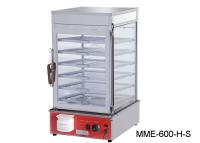 China Full Visual Glass Food Display Showcase Electric Food Steam Warmer Showcase for sale