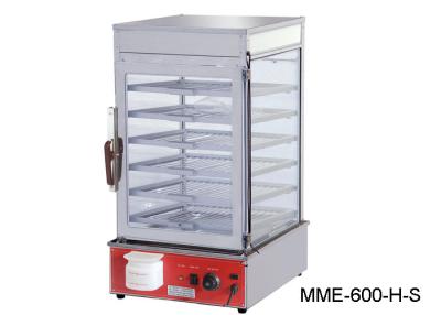 China Full Visual Glass Food Display Showcase Electric Food Steam Warmer Showcase for sale