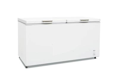 China 388L - 1100L Commercial Chest Freezer Horizontal Two Door Commercial Refrigerator for sale
