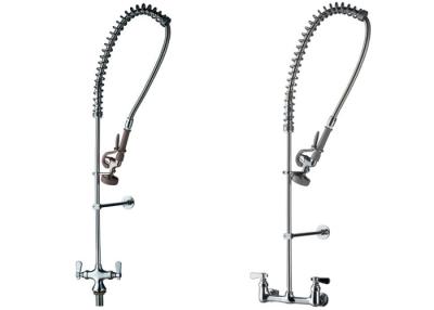 China Commercial Kitchen Dishwasher Add - On Deck / Wall Mounted Pre - Rinse Kitchen Faucet for sale
