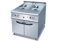 China Zinc Alloy Knob Cooking Lines , Restaurant Gas Deep Fryer Commercial 20L / Tank for sale