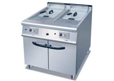 China Zinc Alloy Knob Cooking Lines , Restaurant Gas Deep Fryer Commercial 20L / Tank for sale