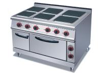 China 4 Or 6 Plates Electric Range Cookers Round / Square Freestanding Electric Cooker for sale