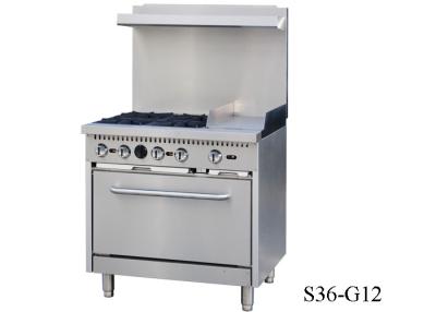China Commercial Restaurant Cooking Equipment 4 / 6 / 10 Pcs Outdoor Gas Burner With Griddle for sale