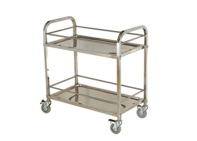 China Stainless Steel Kitchen Equipment , 2 / 3 Tiers Mobile Stainless Steel Kitchen Cart for sale