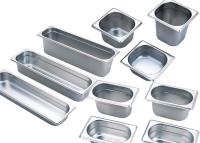 China 201 Stainless Steel Kitchen Equipment , GN Pan Stainless Steel Gastronorm Pan for sale