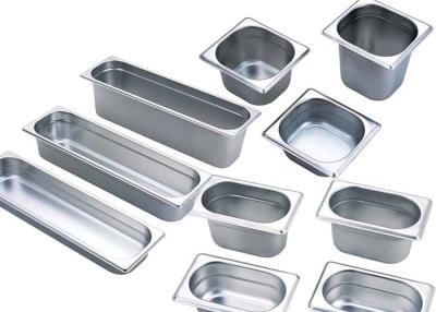 China 201 Stainless Steel Kitchen Equipment , GN Pan Stainless Steel Gastronorm Pan for sale