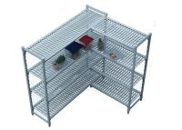 China Durable Heavy Duty Plastic Shelving Vented / Slotted Angle Shelving Rust - Proof for sale