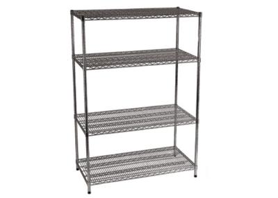 China Epoxy Stainless Steel Kitchen Equipment , Adjustable Distance Heavy Duty Wire Shelving for sale