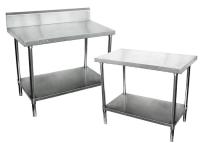 China 304 Stainless Steel Kitchen Equipment , Adjustable Shelf Stainless Steel Working Table for sale