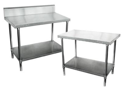 China 304 Stainless Steel Kitchen Equipment , Adjustable Shelf Stainless Steel Working Table for sale