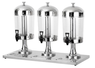 China 8L Per Tank Catering Buffet Equipment  Ice - Cold Style Stainless Steel Drink Dispenser for sale