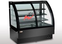 China 3 Shelves Food Display Showcase Front Sliding Door , Glass Bakery Display Case for sale