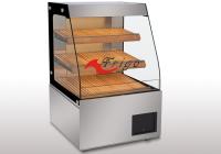 China PID Controlled Open Warmer 2 Shelves Wooden Shelf To Protect Hands From Heated for sale