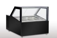 China Counter Top Gelato Showcase Ventilatioin Cooling -16 to -20 degree  4pcs 5L Gelato Pan for sale