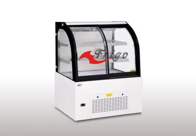 China Unique Refrigerated Showcase - Front Sliding Door - 2 to 6 Degree - LED light - 2 Adjustable Shelves for sale