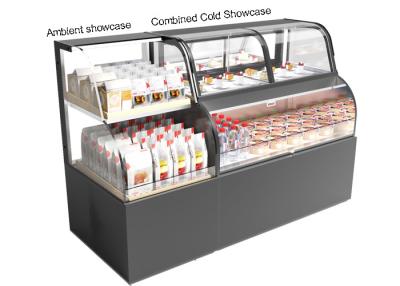 China Combined Showcase For Coffee Shop 2 - 10 Degree LED light Self Service for sale