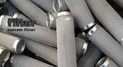 China Custom SS304 SS316 Cylindrical filter elements 5 To 7 Layers cylindrical mesh filter for sale