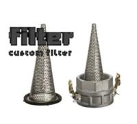 China SS 304 Mesh Cone Witches Hat Strainer 1-2 Layers Conical Structure for sale