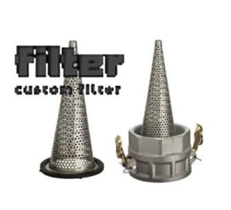 China SS 304 Mesh Cone Witches Hat Strainer 1-2 Layers Conical Structure for sale