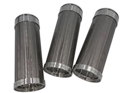 China Metal Wedge Wire Screen Filter Cylinder High Recycle Rate Customized for sale