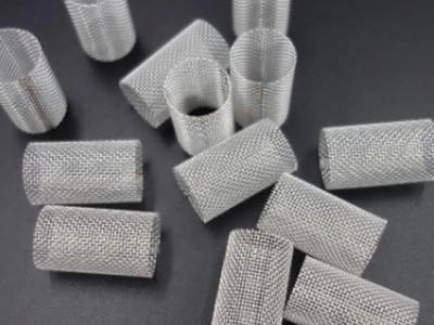 China Plain Woven Custom Metal Filter Elements Tube Wear Resistance for sale