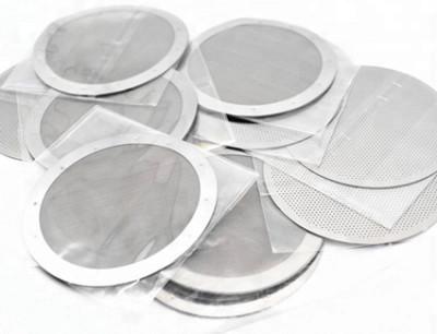China Customized Metal Etching Mesh Filter Disc 500X600mm Plate Size for sale
