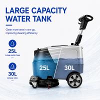 China Professional Walk Behind Floor Scrubber with 25L Solution/30L Recovery Tanks for sale
