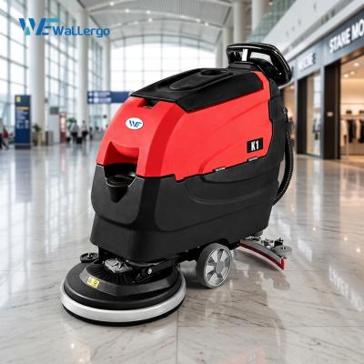 China Self-Propelled Floor Scrubber Airport Industrial Ceramic Tile Floor Washing Machine Scrubber for sale