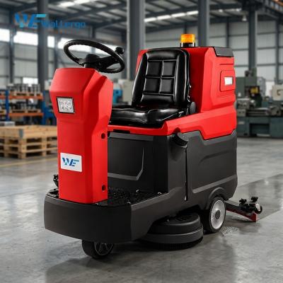 China Sell Well 24V 200AH Lithium Battery Commercial Floor Scrubber Large Area Factory Workshop Intelligent Cleaning Machine for sale