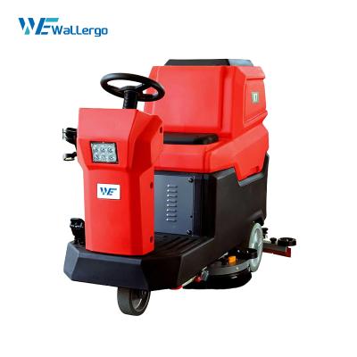 China High Performance Industrial Dual-Brushes Ride-on Floor Scrubber Tile Marble Scrubber Machine Warehouse Cleaning Machine for sale