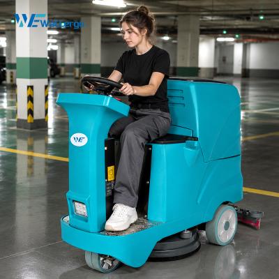 China High Quality Single Brush Electric Driving Cleaning Machine Industrial Ride on Floor Scrubber Suitable for Warehouse Factory for sale