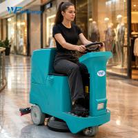China High Quality Single Brush Electric Driving Cleaning Machine Industrial Ride on Floor Scrubber Suitable for Warehouse Factory for sale