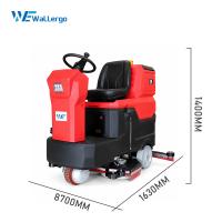 China Hotsale Intelligent Ride-on Floor Scrubber Concrete Mop Cleaning Machine for Warehouse Airportshigh-speed Rail Stations for sale