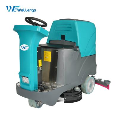 China Affordable Price Heavy Duty Floor Scrubber Concrete Warehouse Floor Ride on Cleaning Machine Scrubber Dryer for sale
