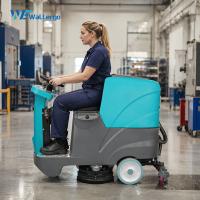 China High Quality Industrial 24V 240AH Battery Ride-on Scrubber Machine Airport Floor Automatic Floor Scrubber for sale