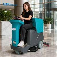 China High Quality Industrial 24V 240AH Battery Ride-on Scrubber Machine Airport Floor Automatic Floor Scrubber for sale
