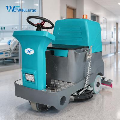 China Industrial Electric Dual Brush Floor Cleaning Machine for Construction Industries with Core Motor and Battery for sale