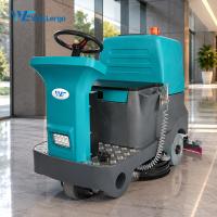 China Industrial Electric Dual Brush Floor Cleaning Machine for Construction Industries with Core Motor and Battery for sale