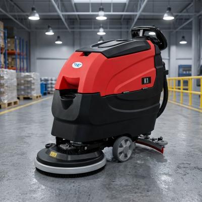 China Hotsale 24V 80AH Lithium Battery Industrial Automatic Floor Washing Machine Scrubber Dryer for sale