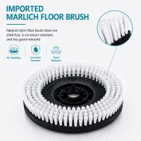 China Intelligent Mini Floor Scrubber 24V Lithium Battery Commercial Walk-behind Floor Cleaning Machine for Dining Room for sale
