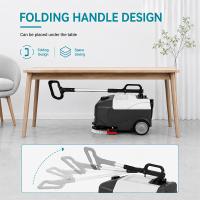 China Intelligent Mini Floor Scrubber 24V Lithium Battery Commercial Walk-behind Floor Cleaning Machine for Dining Room for sale