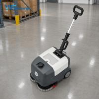 China Compact Mini Floor Scrubber Machine 24V 205W High Power Tiles Cleaning Machine for sale
