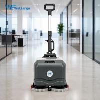 China Compact Mini Floor Scrubber Machine 24V 205W High Power Tiles Cleaning Machine for sale