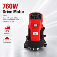 China Affordable Price Electric Ride-on Dual-brush Floor Scrubber Machine Factory Warehouse Marble Floor Scrubber for sale