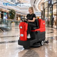 China 2026 New Style Concrete Warehouse Mop Cleaning Machine Automatic Micro Driving Ride on Floor Scrubber Machine for sale