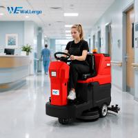 China 2026 New Style Concrete Warehouse Mop Cleaning Machine Automatic Micro Driving Ride on Floor Scrubber Machine for sale
