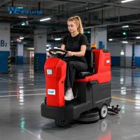 China 2026 New Style Concrete Warehouse Mop Cleaning Machine Automatic Micro Driving Ride on Floor Scrubber Machine for sale