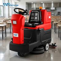 China Commercial Electric Ride-on Cleaning Machine School Canteen Tiles Floor Scrubber for sale